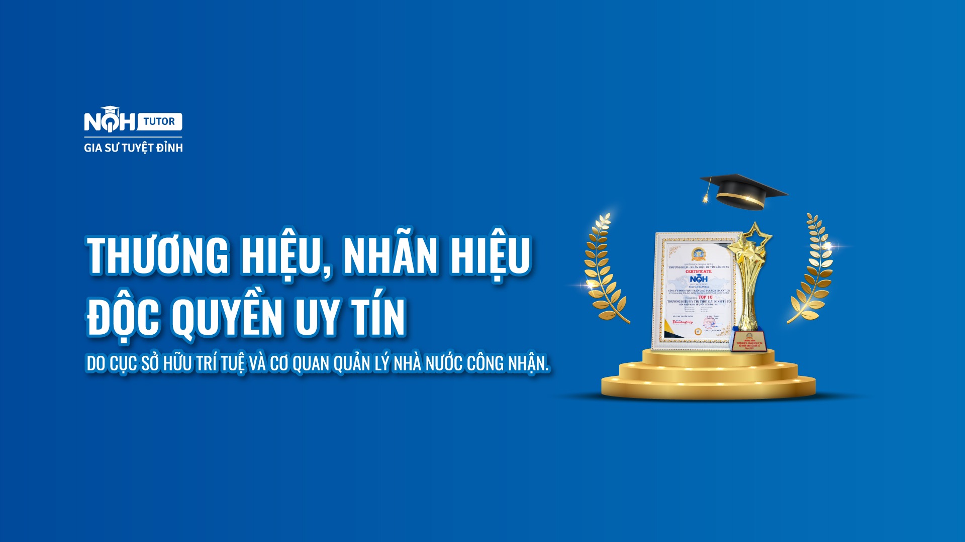 HỆ THỐNG GIÁO DỤC NQH - THƯƠNG HIỆU NHÃN HIỆU UY TÍN 2023